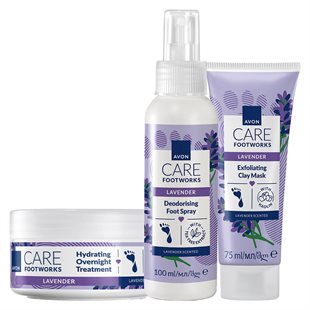 Avon Care Footworks Lavender Set.